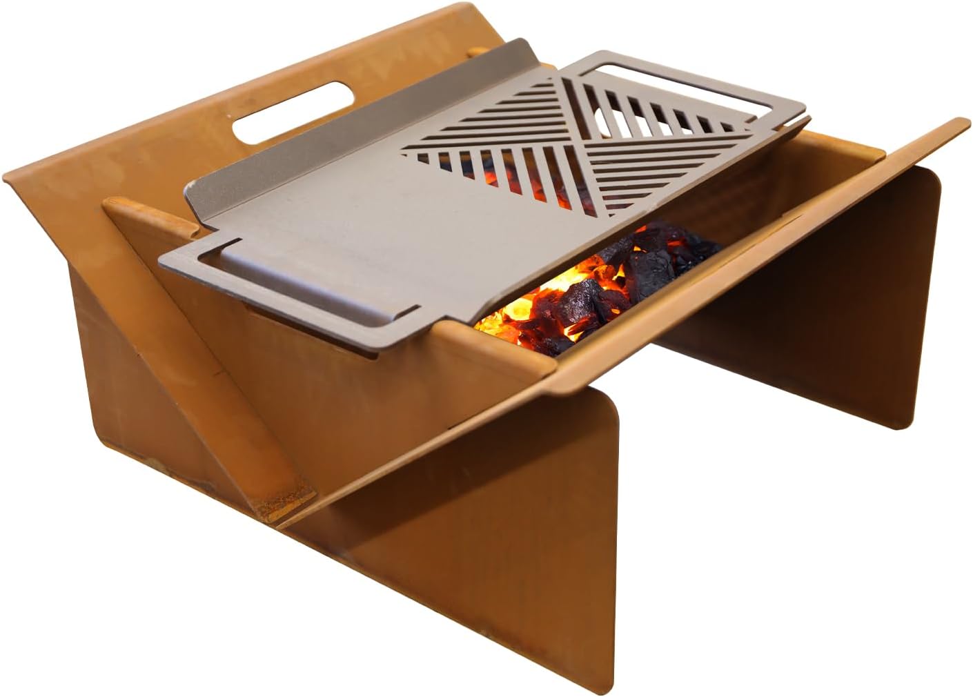 Amazon.com : GJWCVL Folding Fire Pit Outdoor Portable Fire Pit ...