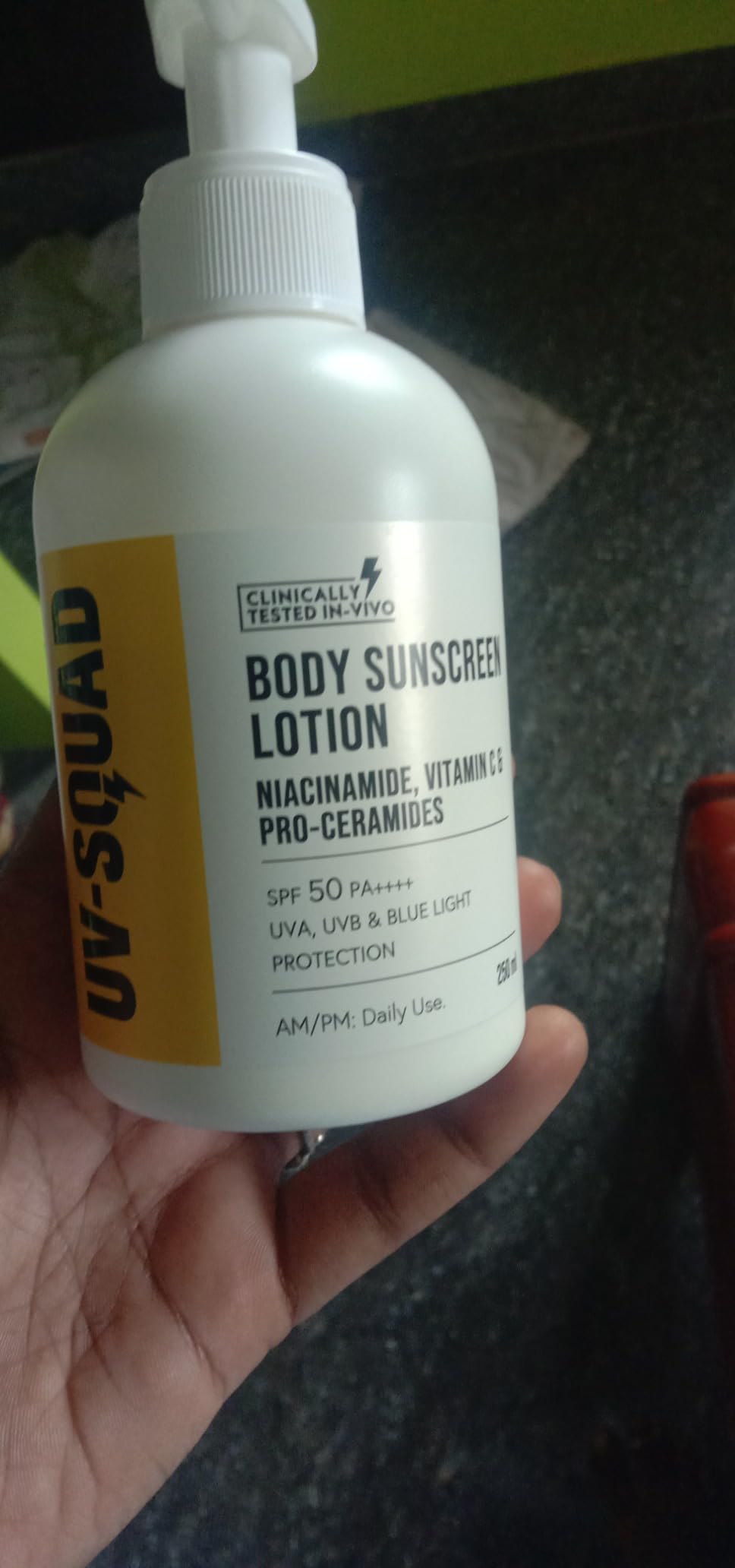 UV Squad Body Sunscreen Lotion Spf 50 Pa++++ With Niacinamide For All ...