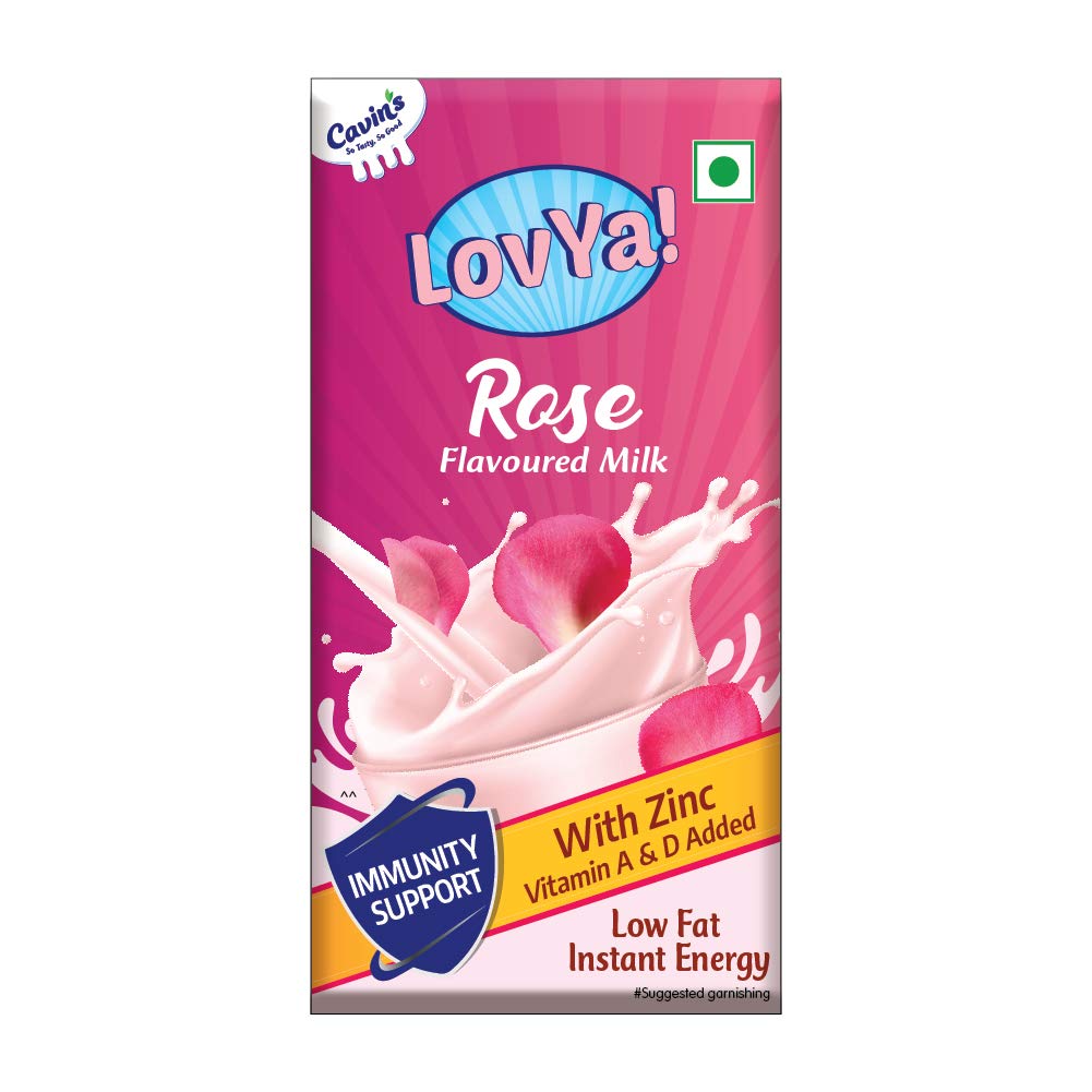 Cavin's Lovya Rose Flavoured Milk, 160ml : Amazon.in: Grocery & Gourmet ...
