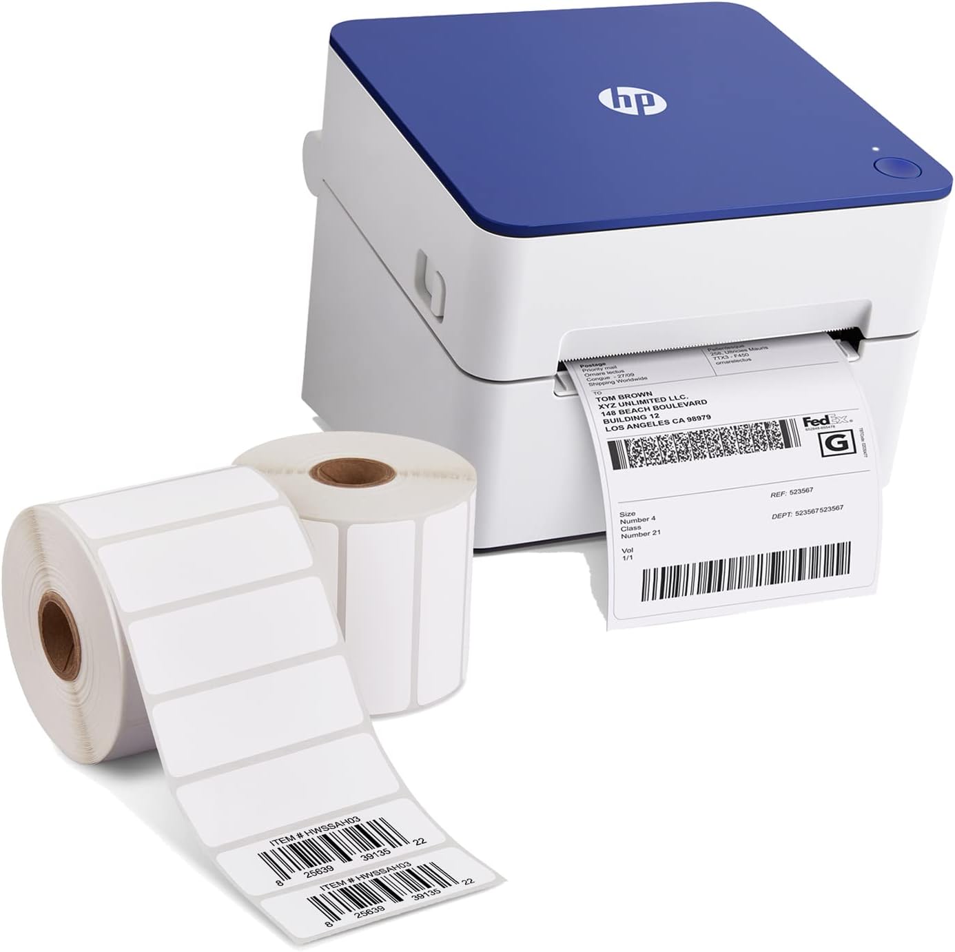 Amazon.com : HP Shipping Label Printer, 4x6 Direct Thermal, Compact ...