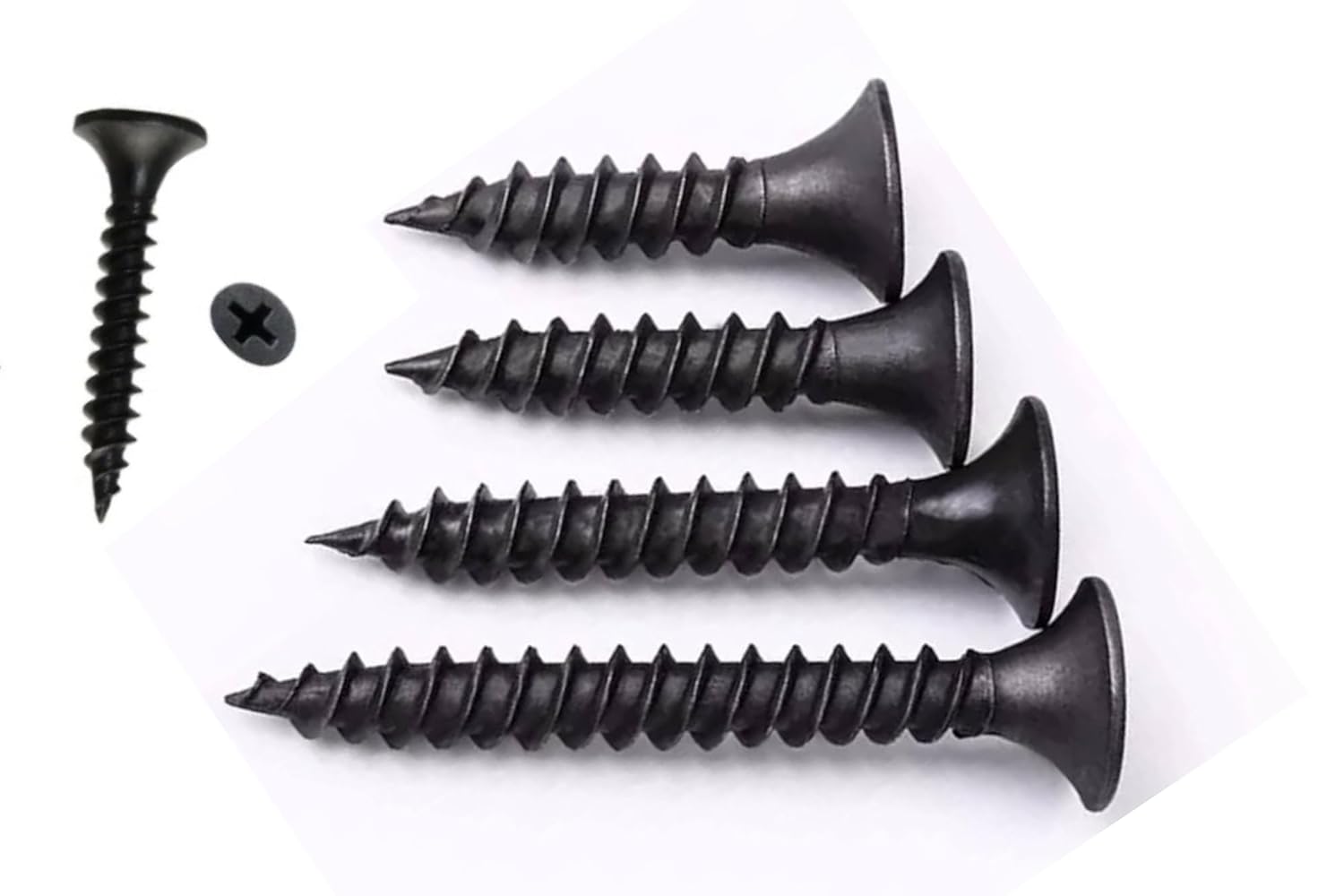 Storp® NM - 100pcs Stainless Steel Flat Head Wood Screws for Furniture ...