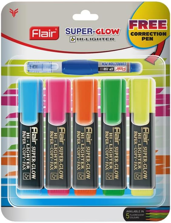 Luxor Highlighter Pens - Perfect For Note-Taking, Studying, And Office ...
