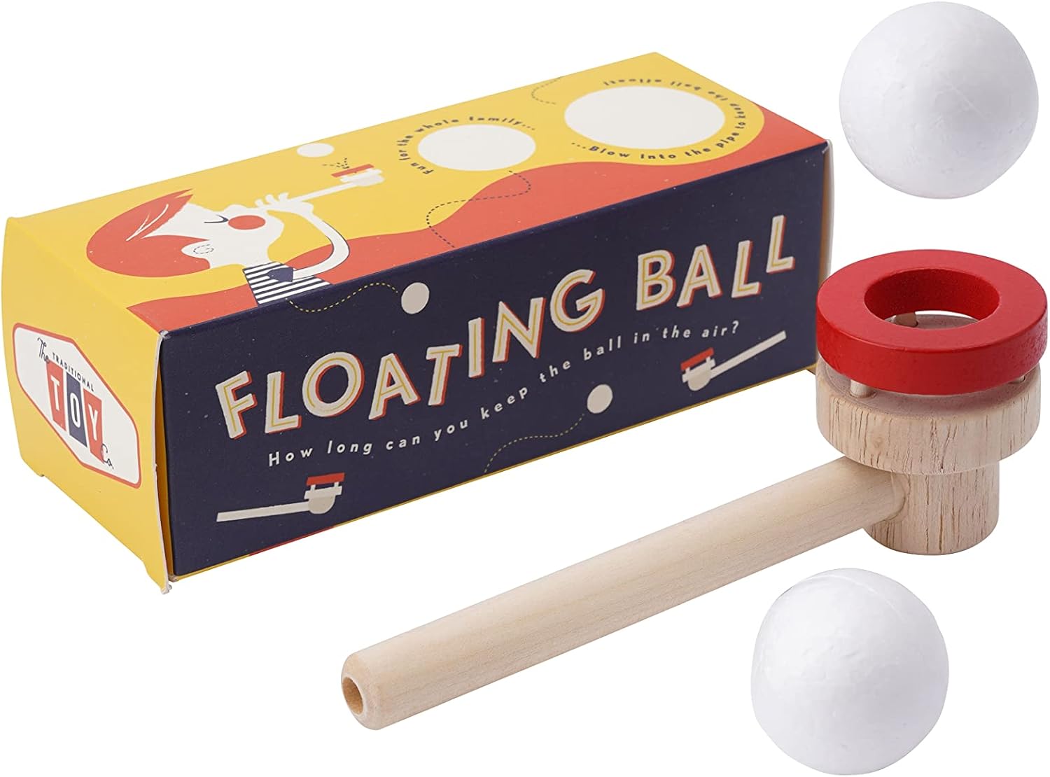 CGB Giftware 4en Floating Blow Pipe With Balls |Wooden Classic Toy ...