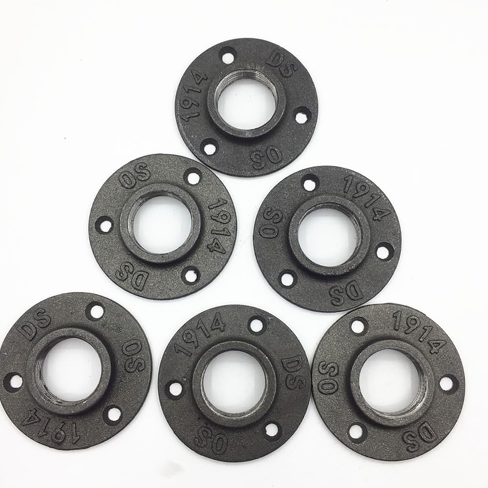 AUSENNA Cast iron flange base flange plate retro industrial style Water ...