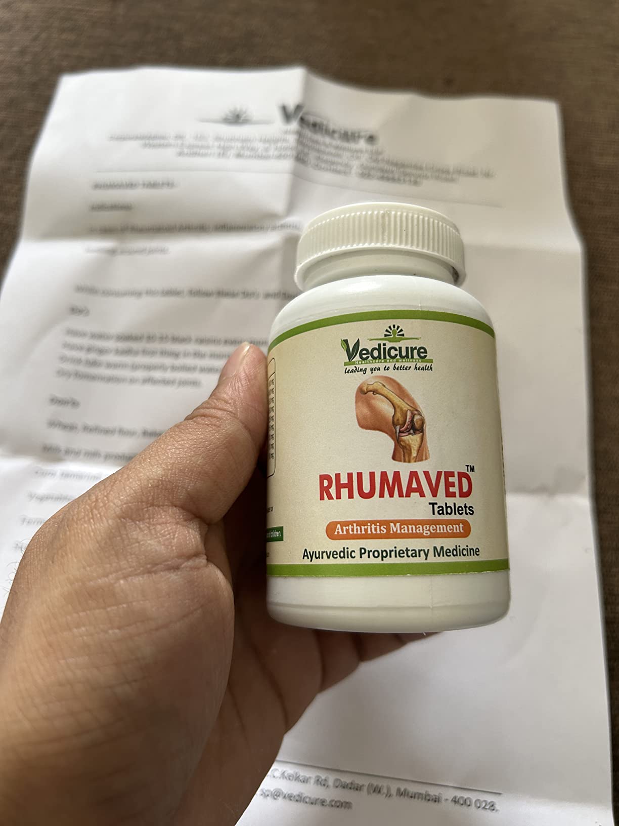 Vedicure Rhumaved Tablet for Relief in Gout, Rheumatoid Arthritis, Vata ...