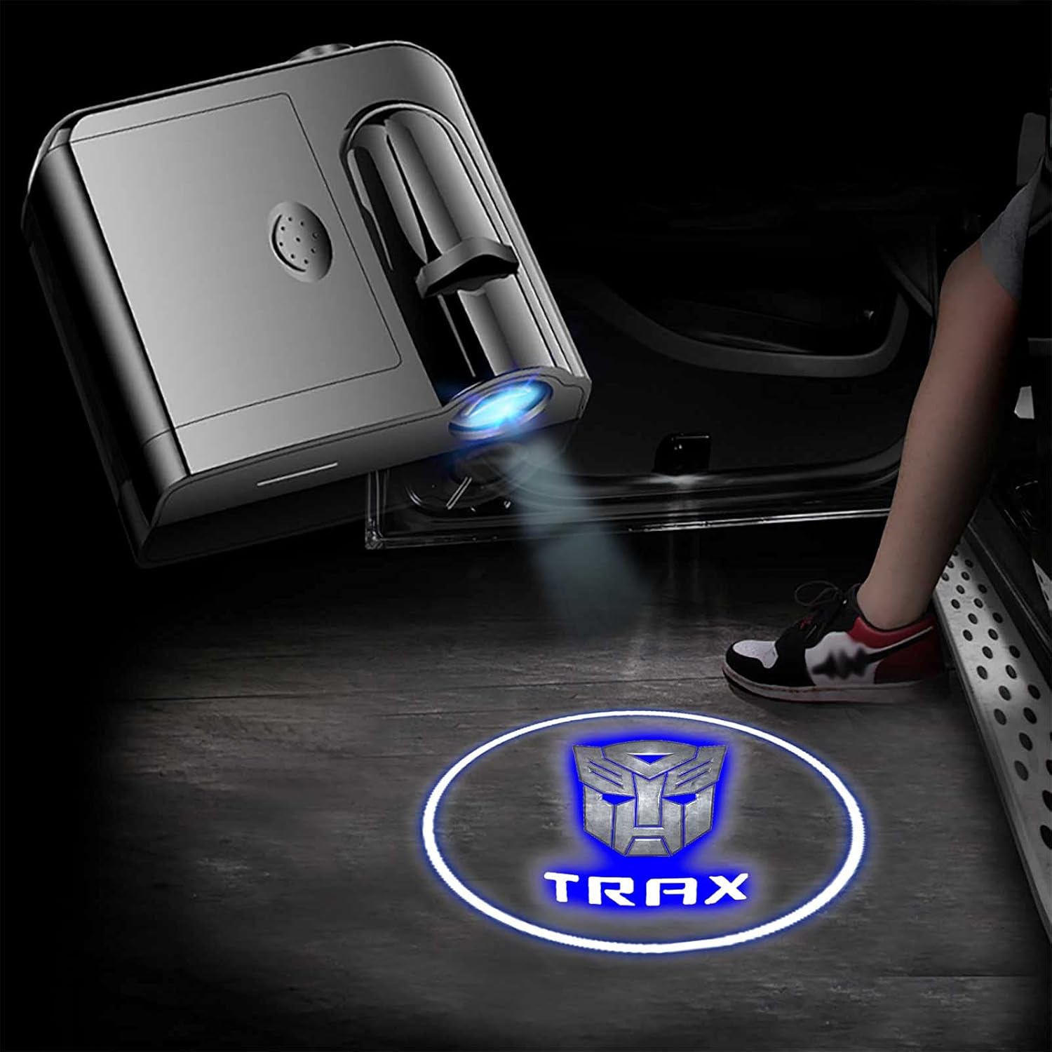 Buy 2Pcs Car Door Lights Logo Projector Wireless Car Door Paste ...