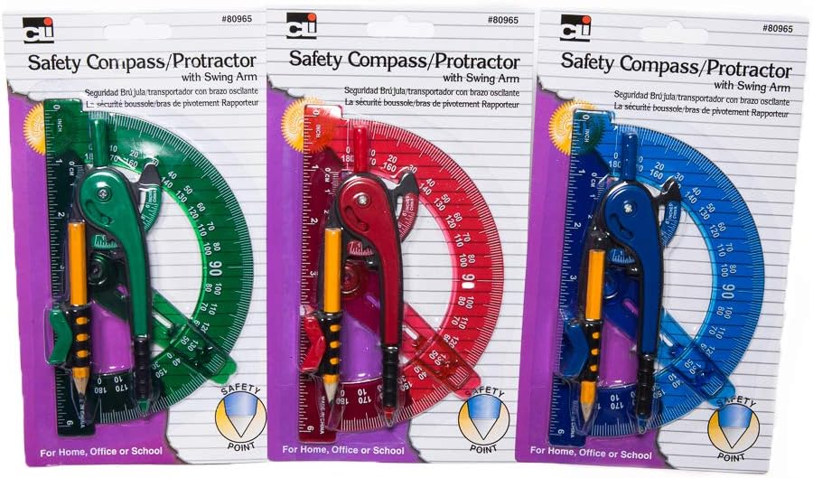 Amazon.com : Charles Leonard Safety Compass and 6 Inch Swing Angle Arm ...