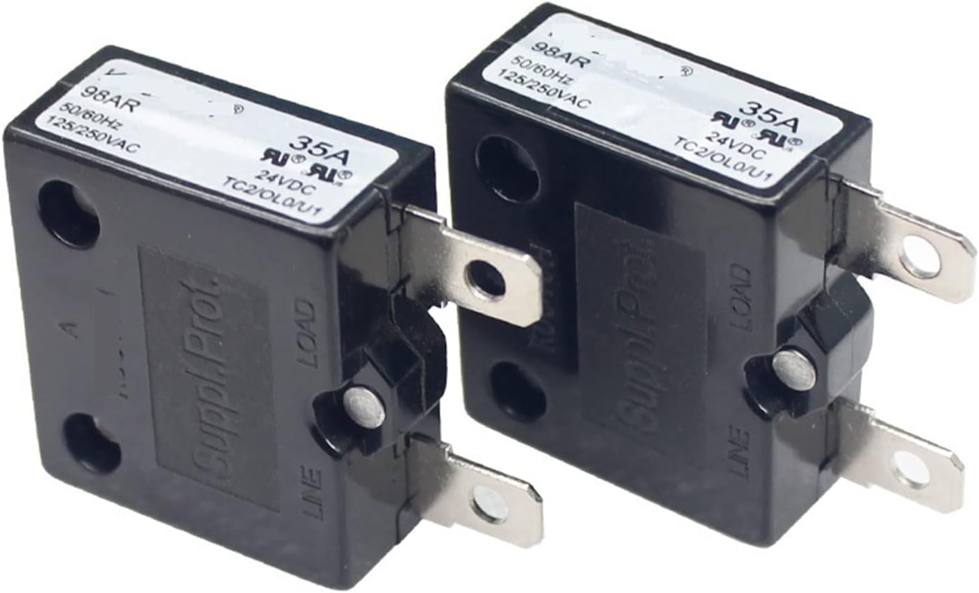 Amazon.com: 2 pcs 98AR 35A Automatic Reset Circuit Breakers, Overload ...