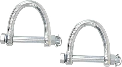 Amazon.com: Mytee Products (2 Pack) Web Sling Shackle - 4" w/Quick Pin ...