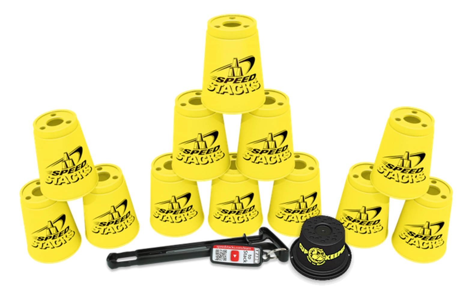 Amazon.com: Speed Stacks Custom Combo Set: 12 NEON Yellow Cups, Cup ...