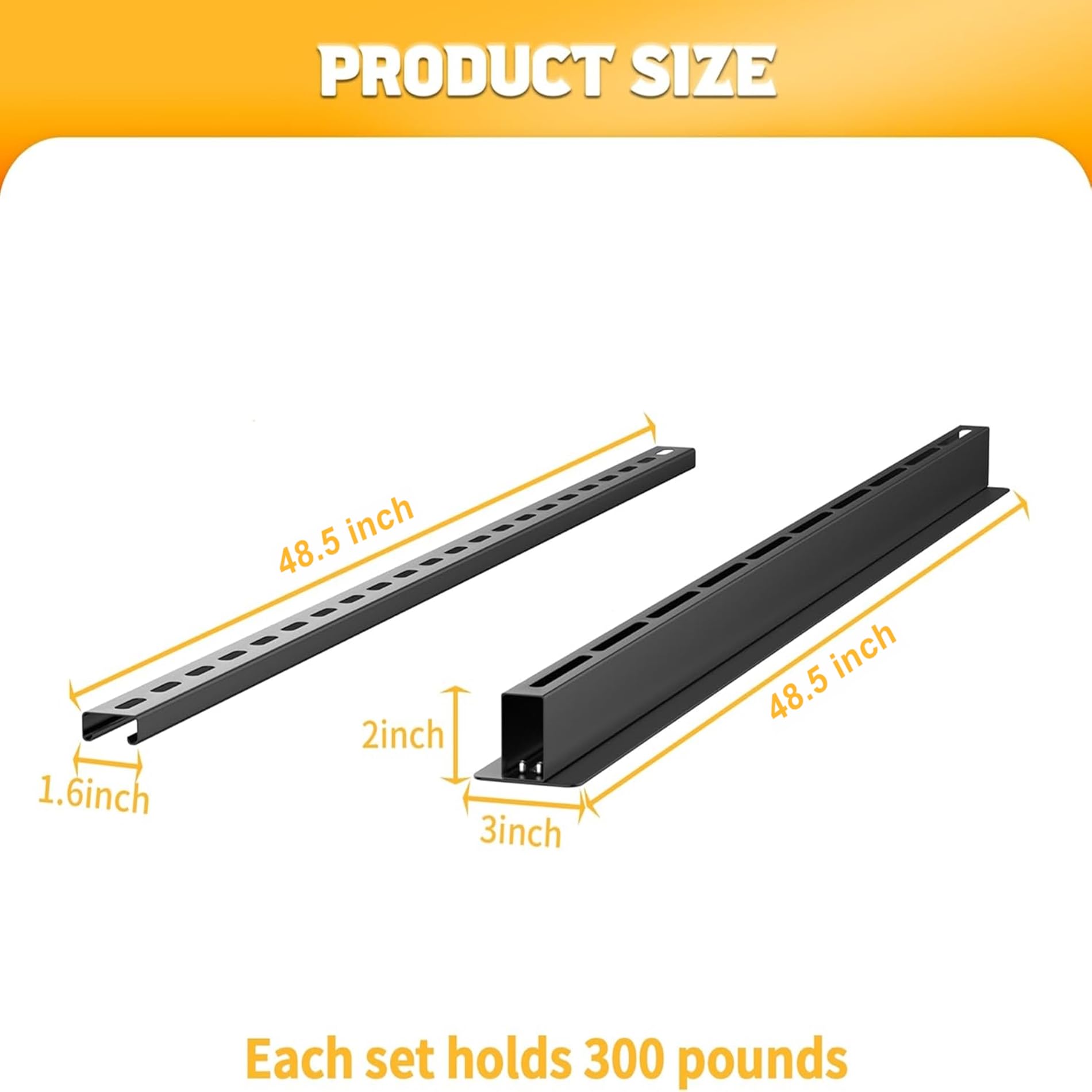 Snapklik.com : WALMANN Overhead Tote Storage Rail System, Garage ...