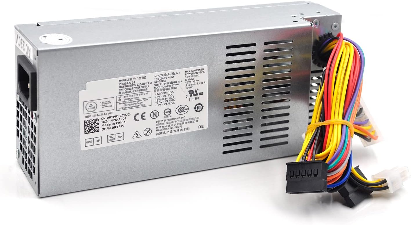 Amazon.com: 220W Power Supply Compatible with Dell Inspiron 3647 660s ...