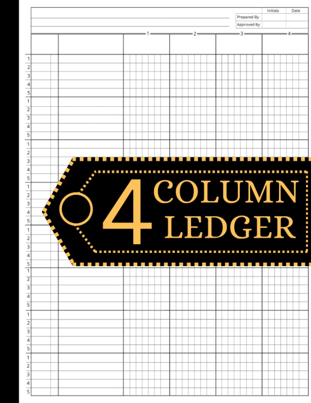 Amazon.com: 4 Column Ledger : 4 Column Ledger Book for Bookkeeping ...