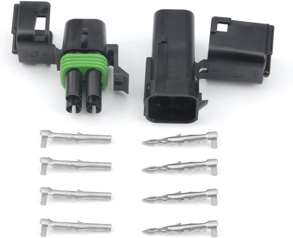 Buy WMYCONGCONG 10 Kits 4 Pin Way Waterproof Electrical Wire Connector ...