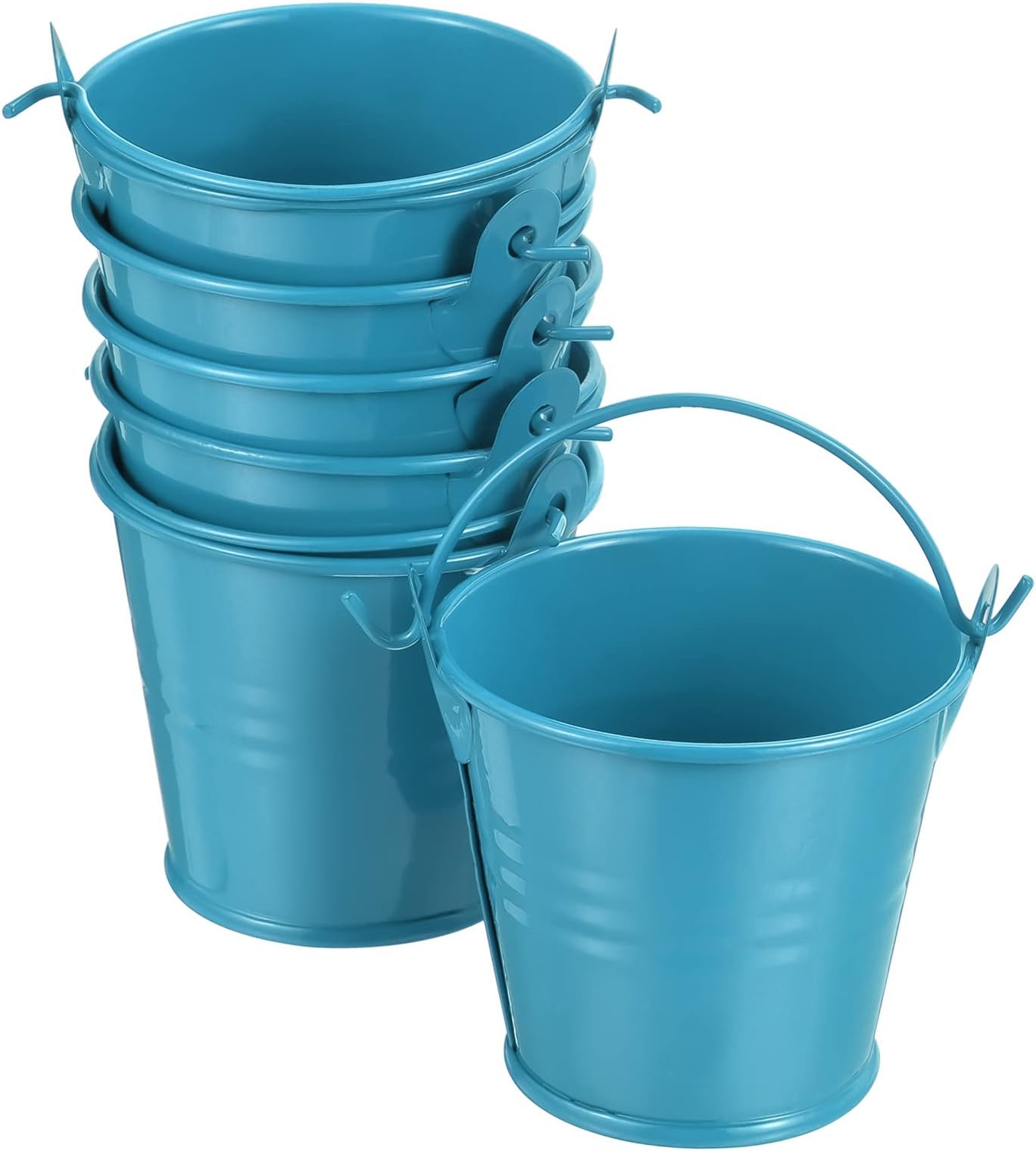 Amazon.com: Juvale 6 Pack Mini Buckets with Handles for Kids, Small ...