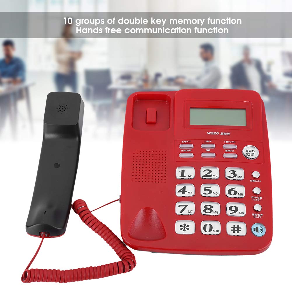 Red Push Button Office Phone Openreach Update As Analogue UK Phone