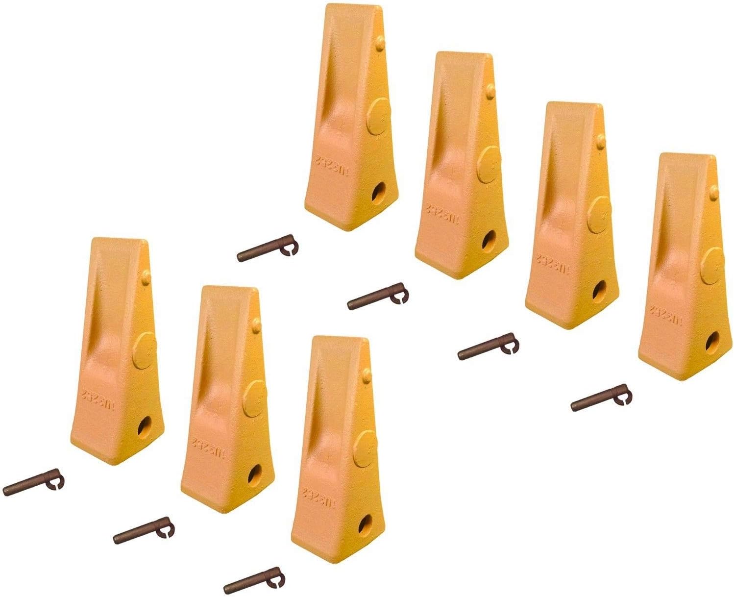 Amazon.com: 7 - CAT Style Backhoe/Loader Bucket Dirt Teeth w pins ...