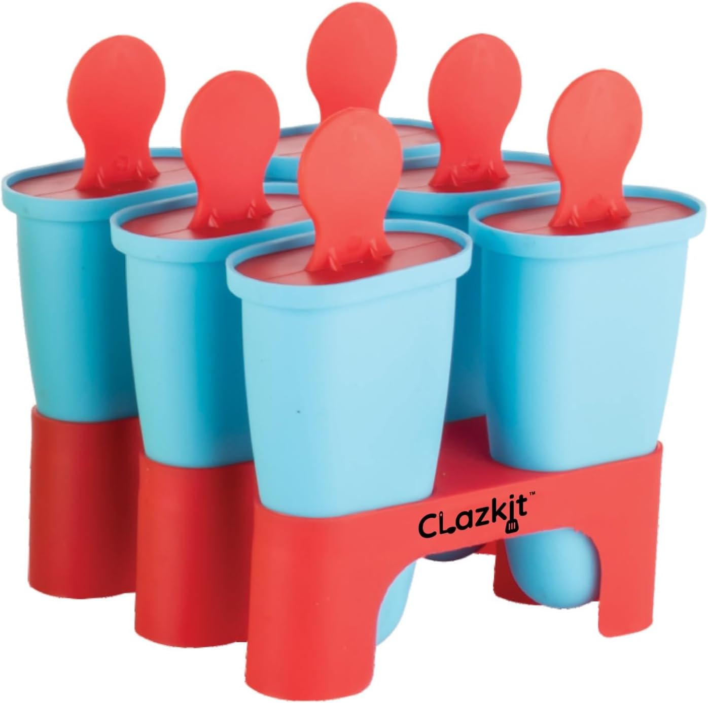 Buy KARP Set of 6 Plastic Reusable Ice Pop Makers, Homemade Popsicle ...