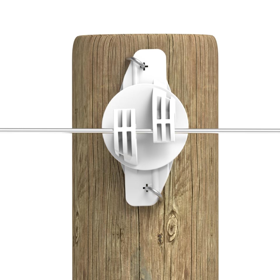 Snapklik.com : Gallagher White Wood Post Wide Jaw Claw Insulator 25 ...