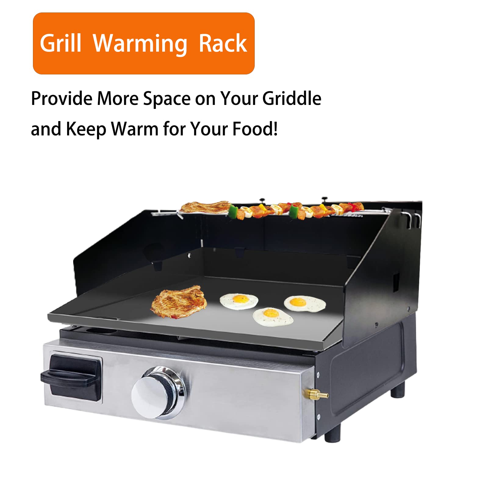 Snapklik.com : Petrirufun Universal Wind Guard And Griddle Warming Rack ...