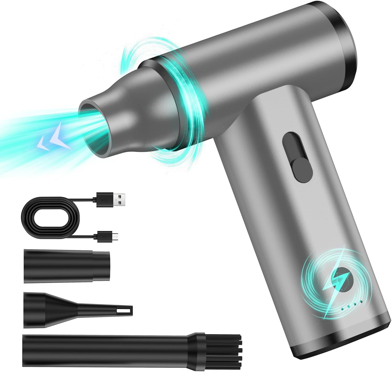 Amazon.com: Compressed Air Duster,Electric Air Blower for Keyboard ...