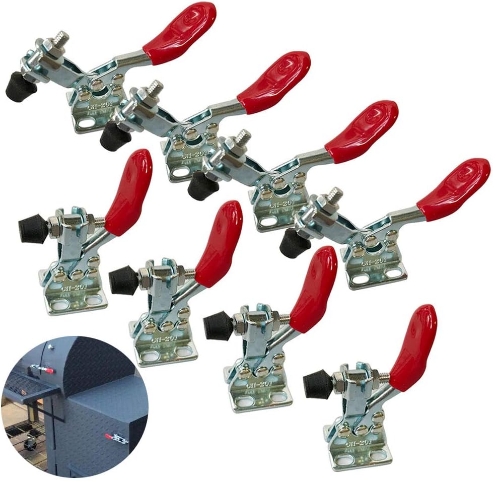 E-TING 4Pcs Stainless Steel Spring Loaded Toggle Latch Catch Clamp Clip ...