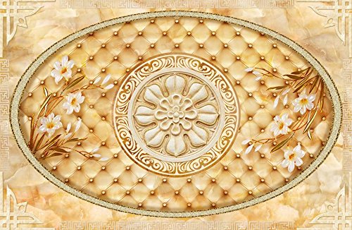 Buy Lqwx Custom 3D Ceiling Murals Wallpaper Magnolia Flower Marble ...