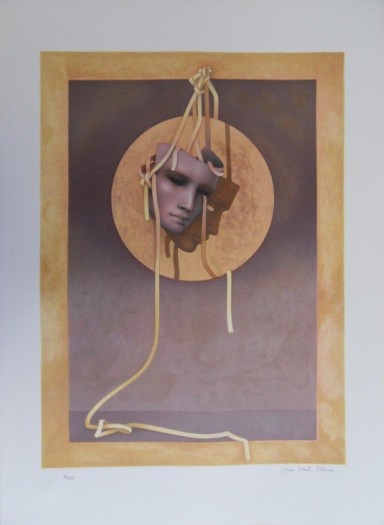 Lithographie originale signée de Jean-Paul CLEREN - Le Masque : Amazon ...