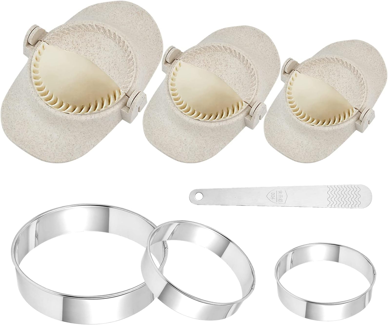 Amazon.com: MUMSUNG Empanada Maker Press, 6-Inch Extra Large Dumpling ...