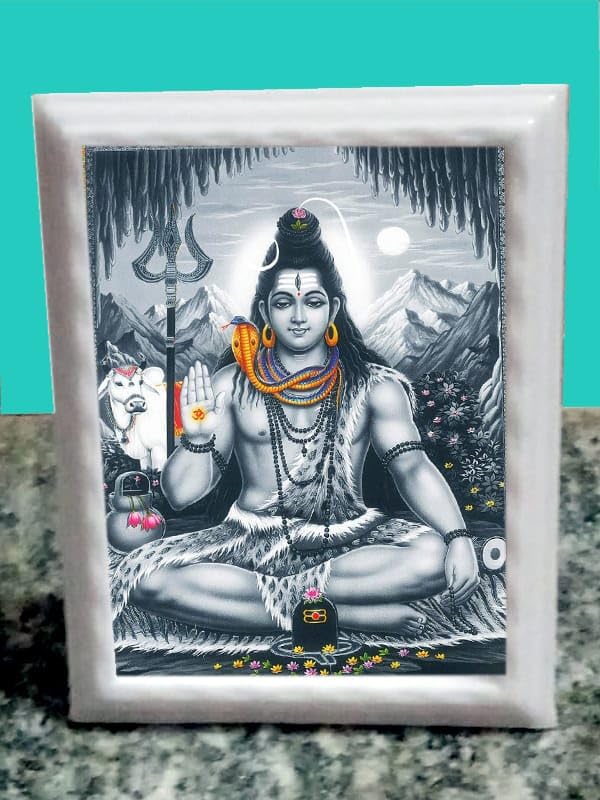 Buy Lord Shiva Tranquil Pose Car Dashboard Stand - Spiritual Car Decor ...