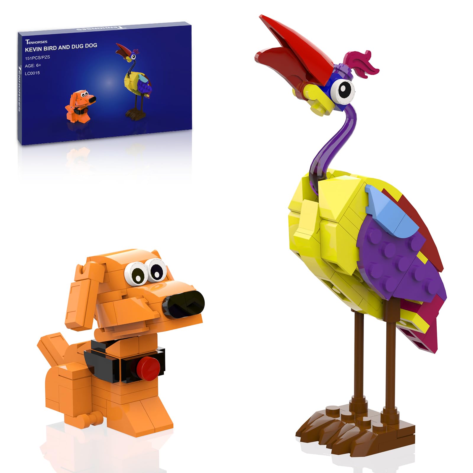 Amazon.com: Tenhorses Kevin Bird and Dug Dog Compatible for Lego 'Up ...