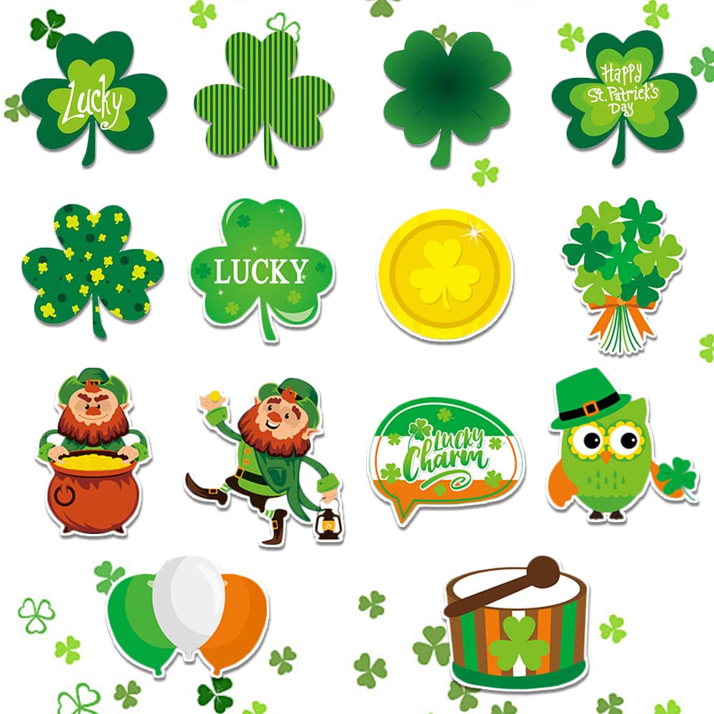 Amazon.com: 42pcs Saint Patrick's Day Cutouts Bulletin Board Decoration ...