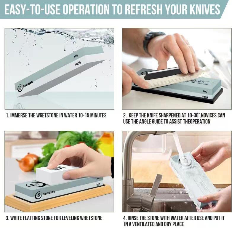 Snapklik.com : Complete Knife Sharpening Stone Kit - Goodjob Premium ...