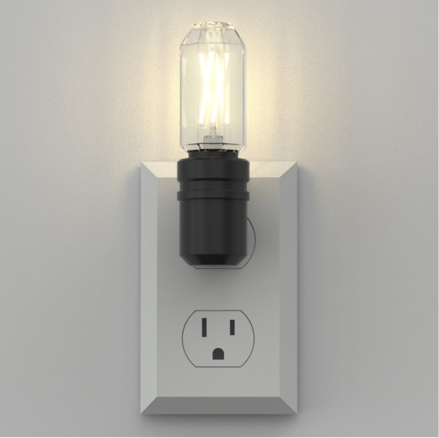 Better Homes & Gardens LED Satin Nickel Night Light, 0.5 Watts Soft ...