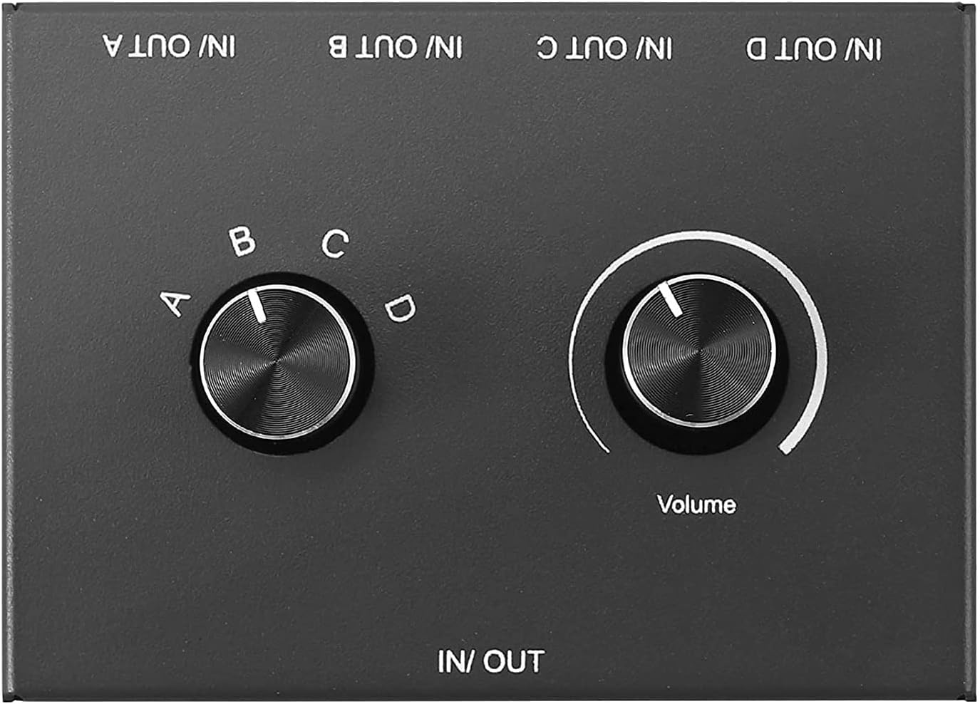 Jcevium 4 Port 35mm Stereo Audio Switcher Support 1 In 4 Out Or 4 In 1 Out For Pc Phone Laptop