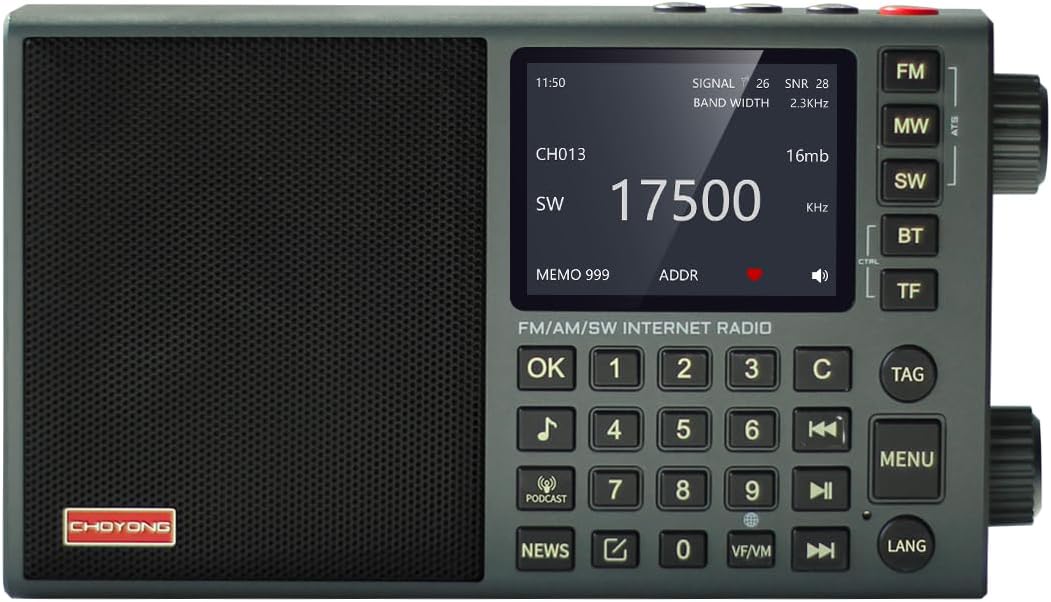 Amazon.com: CHOYONG LC90 Mini Internet Radio | Wi-Fi/4G | FM/LW/MW/SW ...