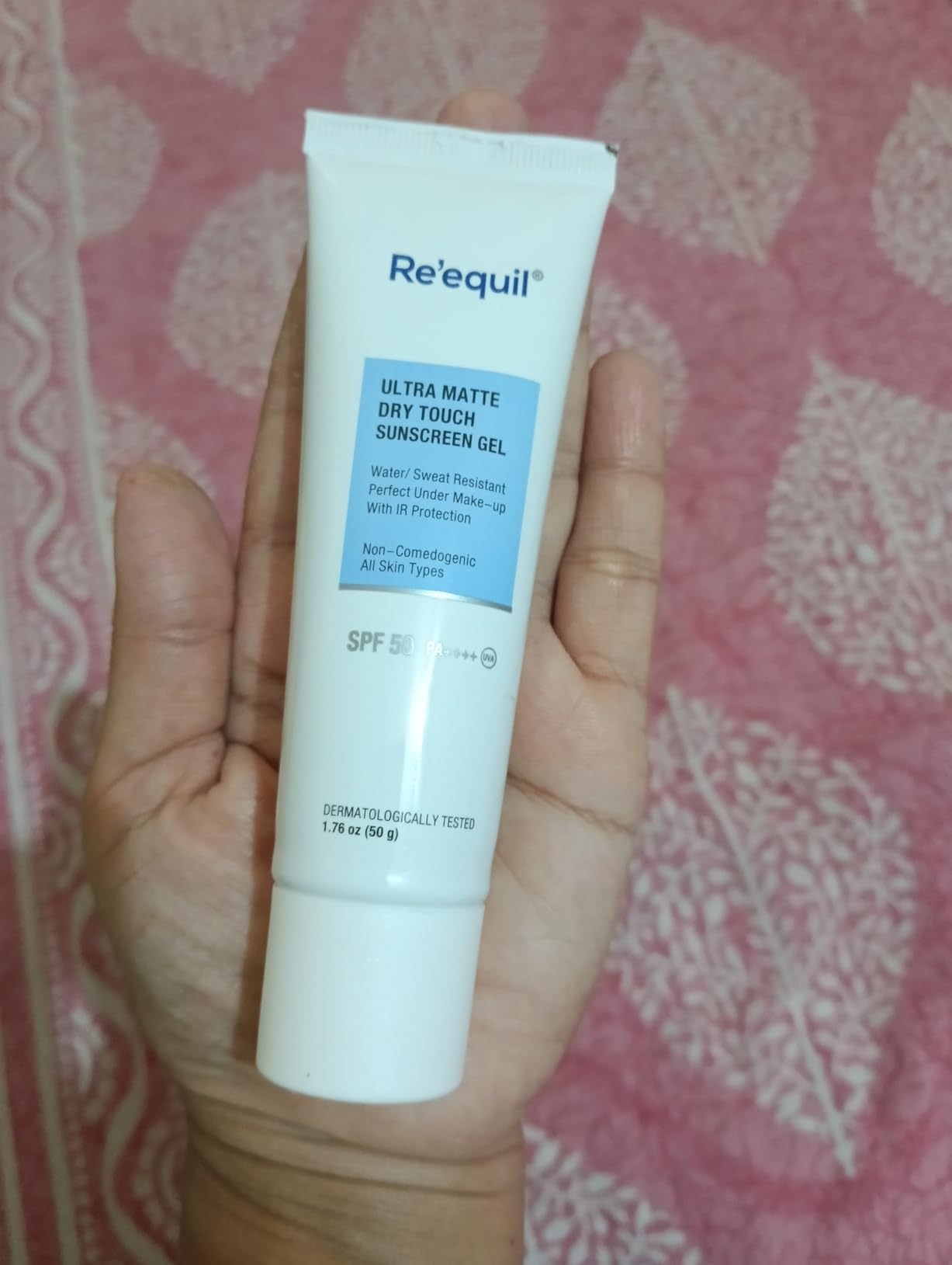 Re' Equil Ultra Matte Dry Touch Sunscreen Gel Spf 50 Pa++++, Water ...