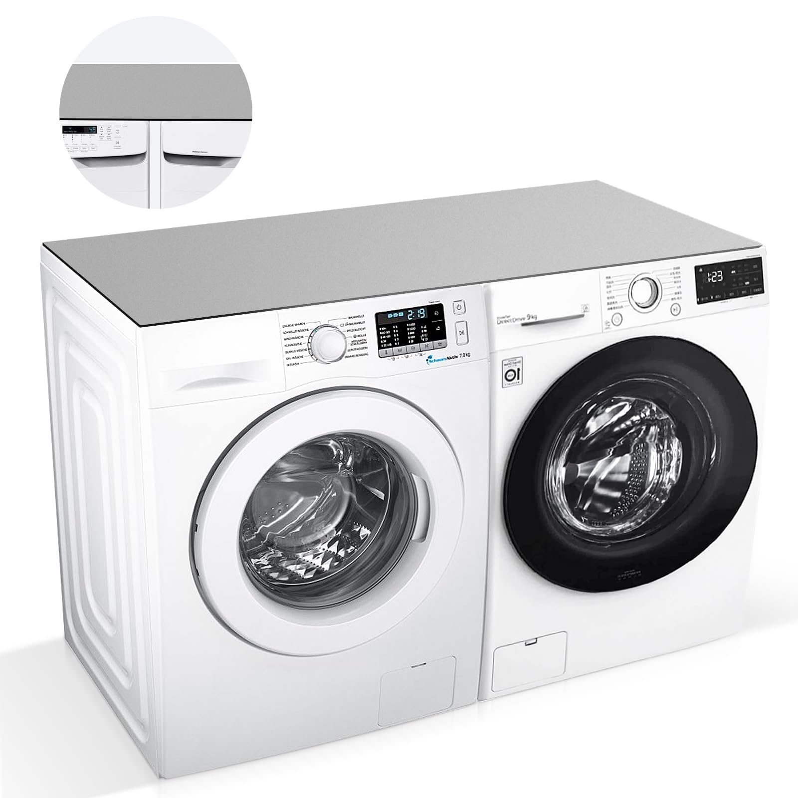 Amazon.com: WAUTENANTY Washer and Dryer Covers for the Top, 55'' x 27 ...