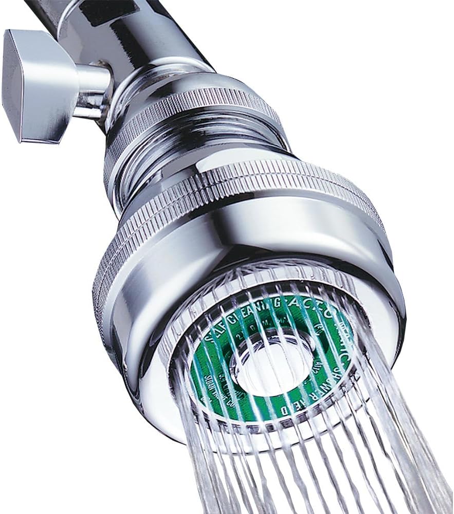 Sloan AC-11 Act-O-Matic Volume Control Showerhead, 2.5 GPM Flow Rate ...