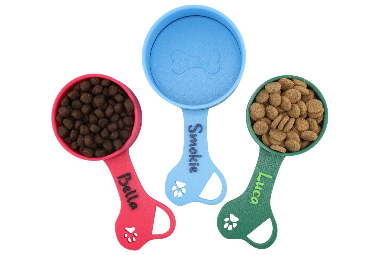 Amazon.com: Personalized Dog Food Scoop Custom Scooper Pet Kibble Scoop ...