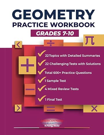 Amazon.com: GEOMETRY PRACTICE WORKBOOK FOR THE SAT & PSAT ...