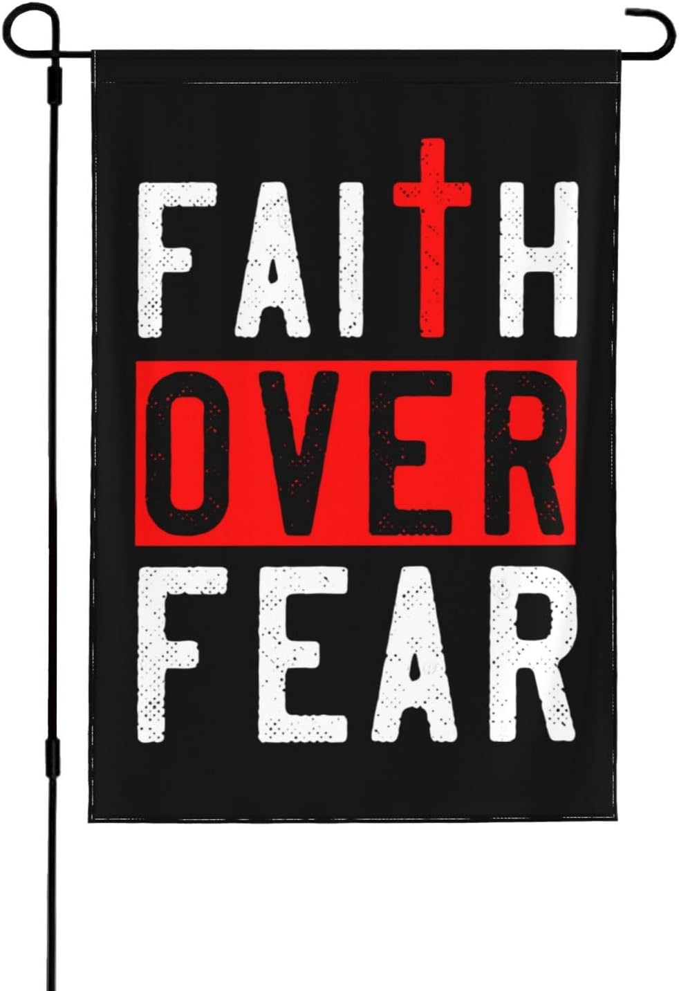 Amazon.com : Jesus Christ Christian Faith Over Fear Garden Flag Double ...