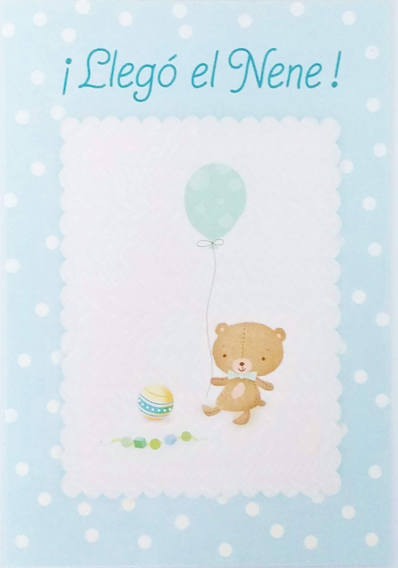 Amazon.com : Greeting Card Llego El Nene - Welcome New Baby Boy Birth ...