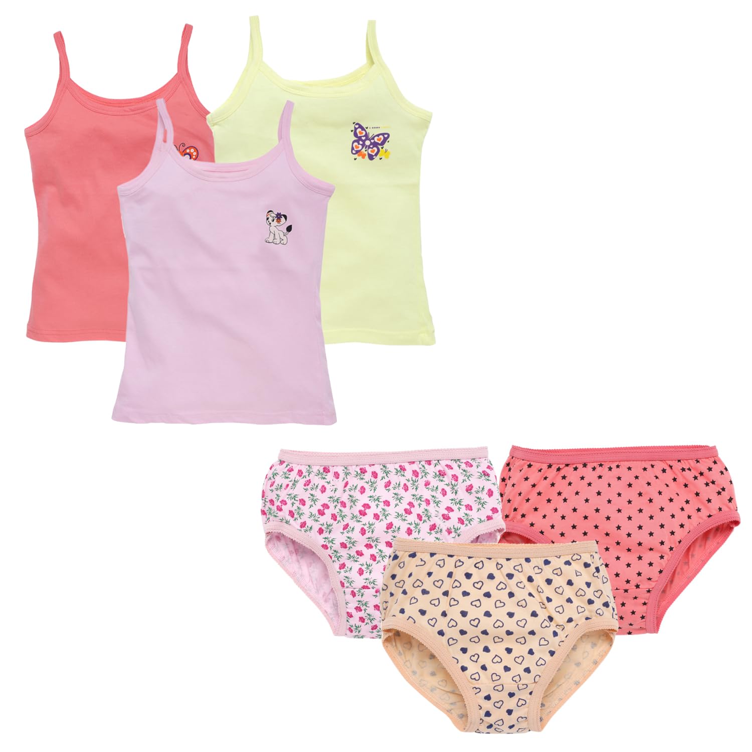Buy Savage Combo Of 3pcs Girls Cotton Panties Outer Elastic With 3pcs 8017