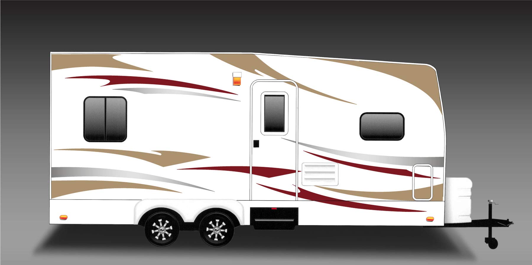 Amazon.com: RV, Trailer Hauler, Camper, Motor-Home Large Decals ...