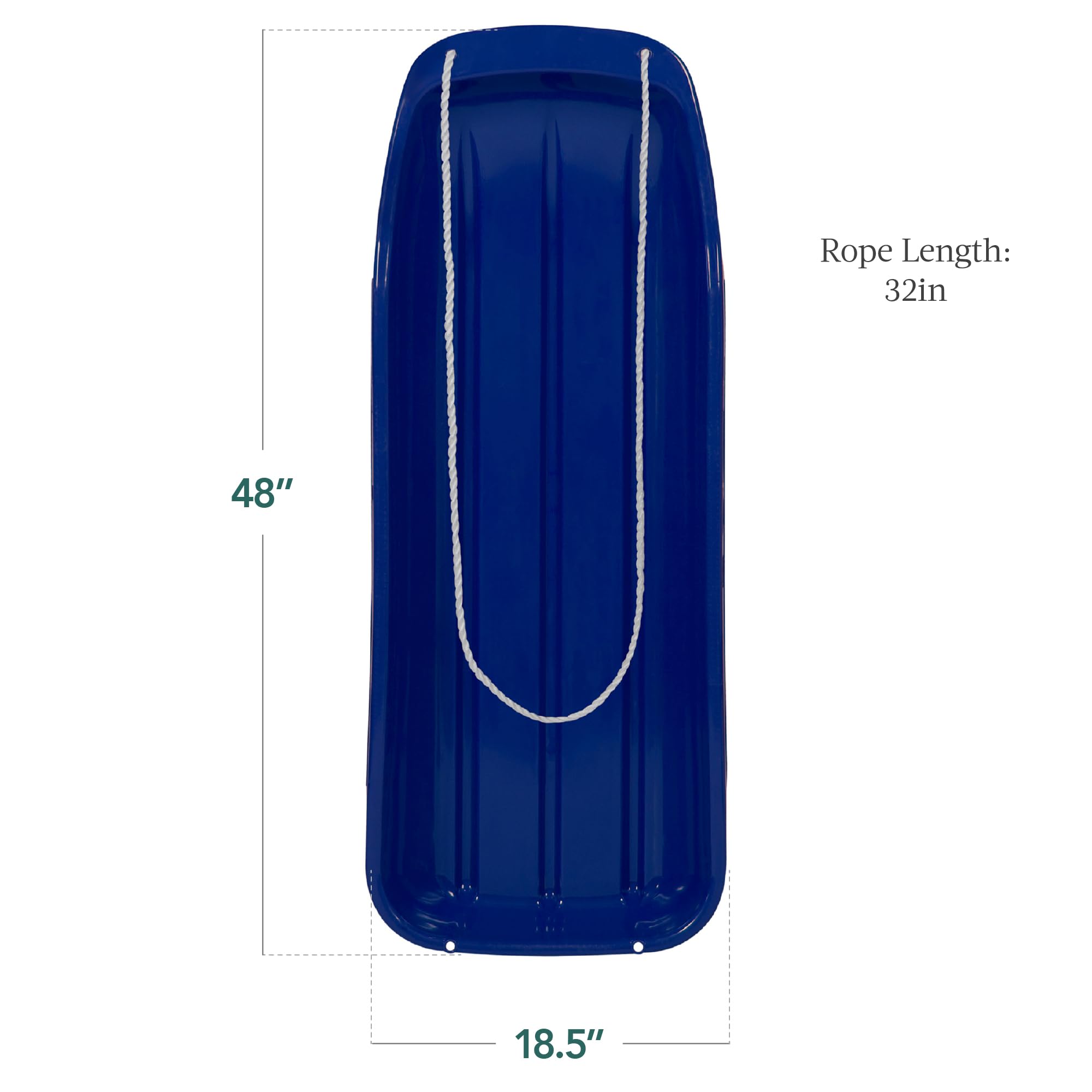 Snapklik.com : Best Choice Products 48in Kids Plastic Toboggan Snow ...
