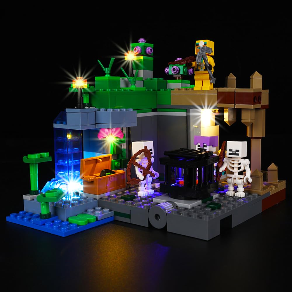 Amazon.com: Kyglaring LED Lighting Kit for Lego Minecraft The Skeleton ...