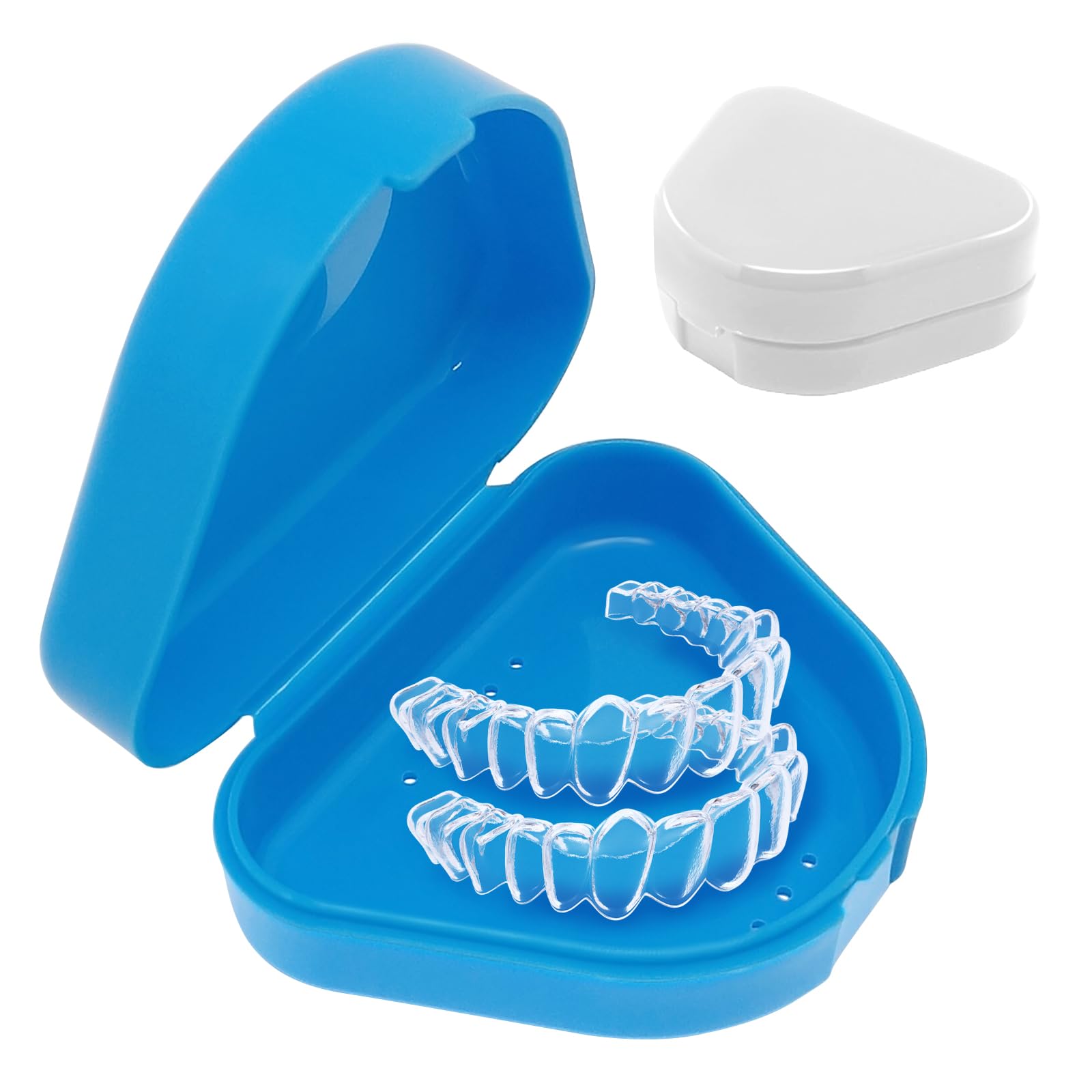 2 Pcs Retainer Cases with Vent Holes Orthodontic Dental Retainer Boxs ...