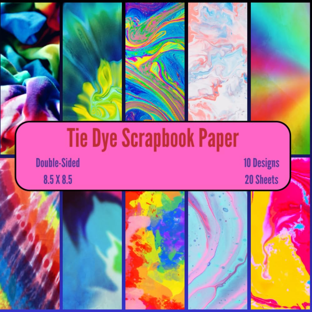 Tie Dye Scrapbook Paper Leopard Print Tie Dye Design Element Or