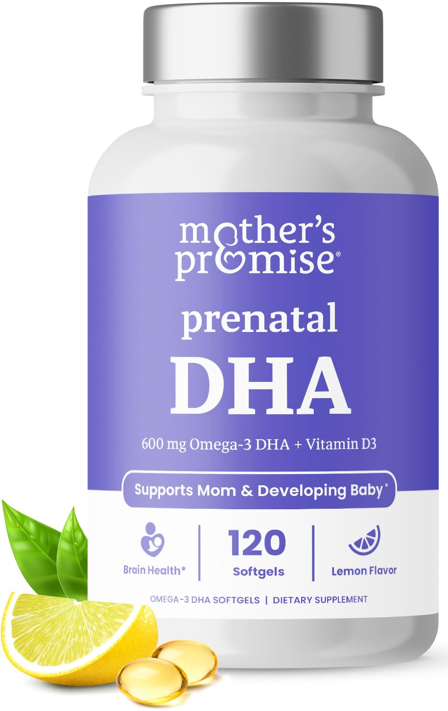 Amazon.com: Prenatal DHA for Women 600mg + 400 IU Vitamin D3 | 120 ...